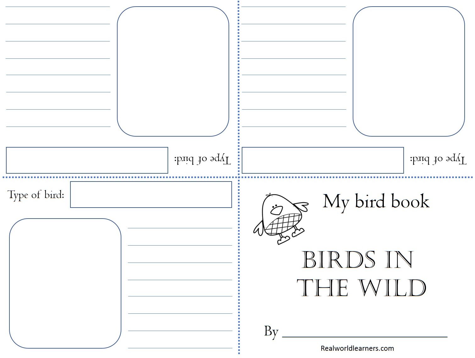 Nature study free printable Bird Book ⋆ R.E.A.L.-World Learners