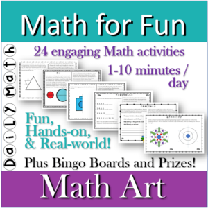 Sample of Monthly Math for Fun activity sets ⋆ R.E.A.L.-World Learners