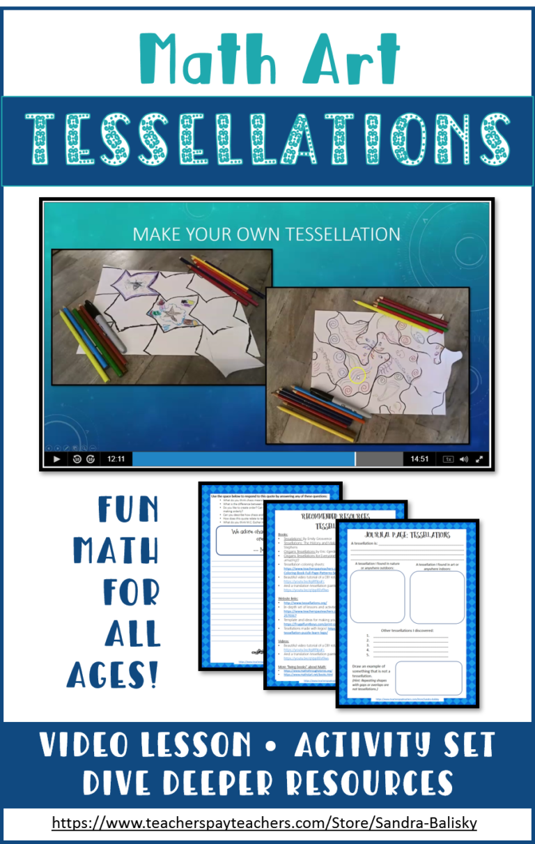 FREE Math Art lesson on Tessellations ⋆ R.E.A.L.-World Learners